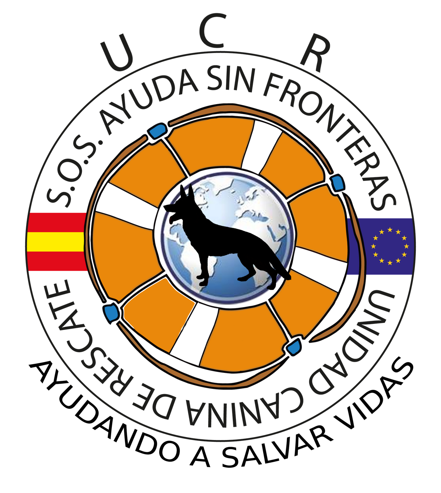 S.O.S. AYUDA SIN FRONTERAS: ESCUDO DE LA UNIDAD CANINA DE RESCATE