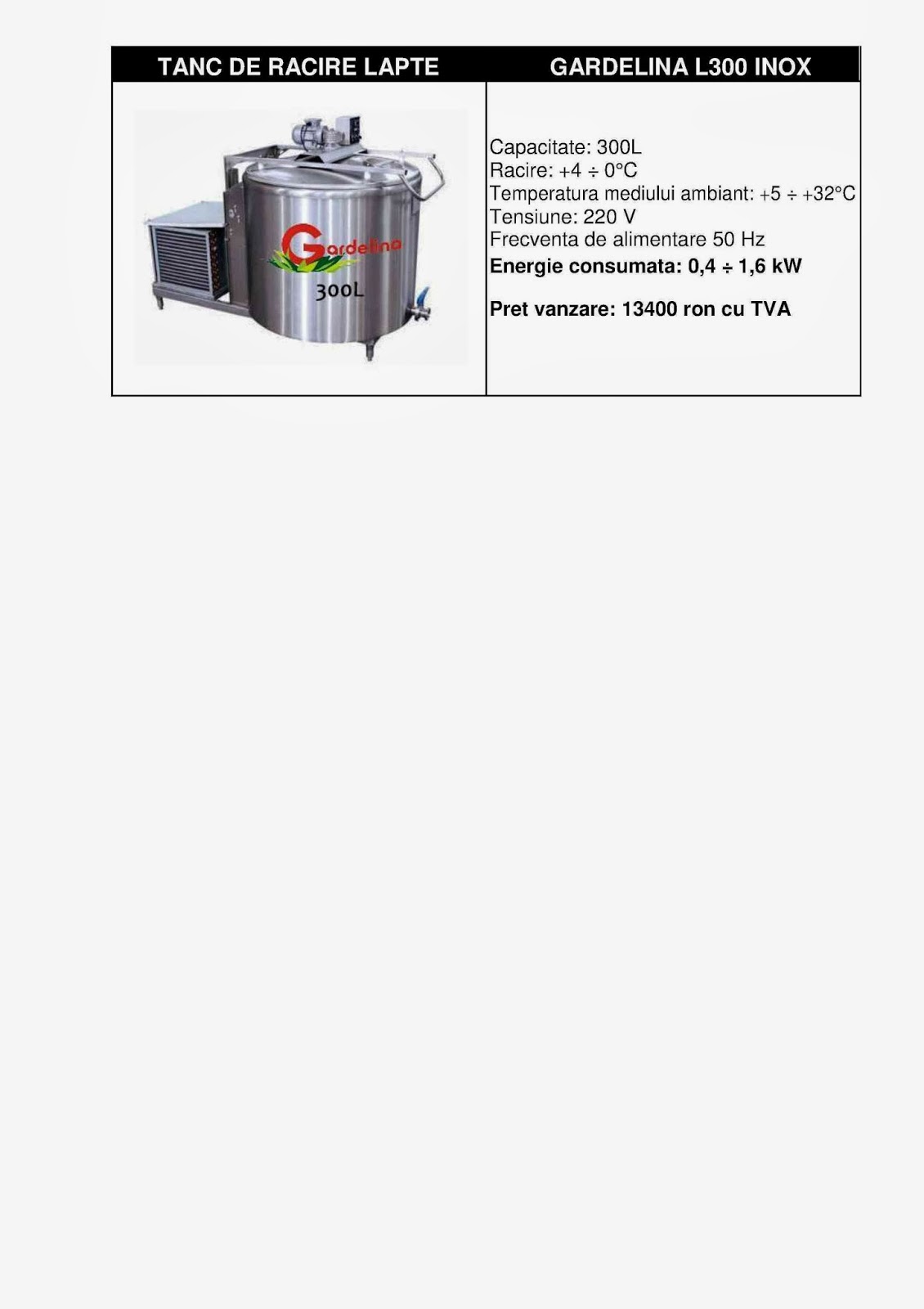 Tanc racire lapte - tanc de racire lapte - tancuri de racire lapte ...