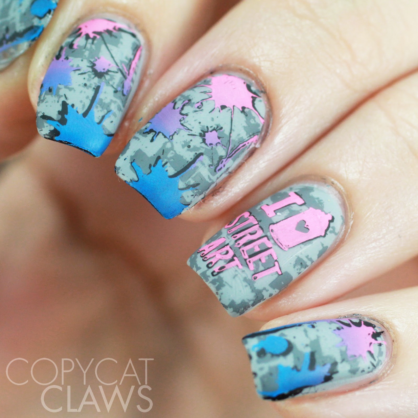 Copycat Claws: 26 Great Nail Art Ideas - Graffiti