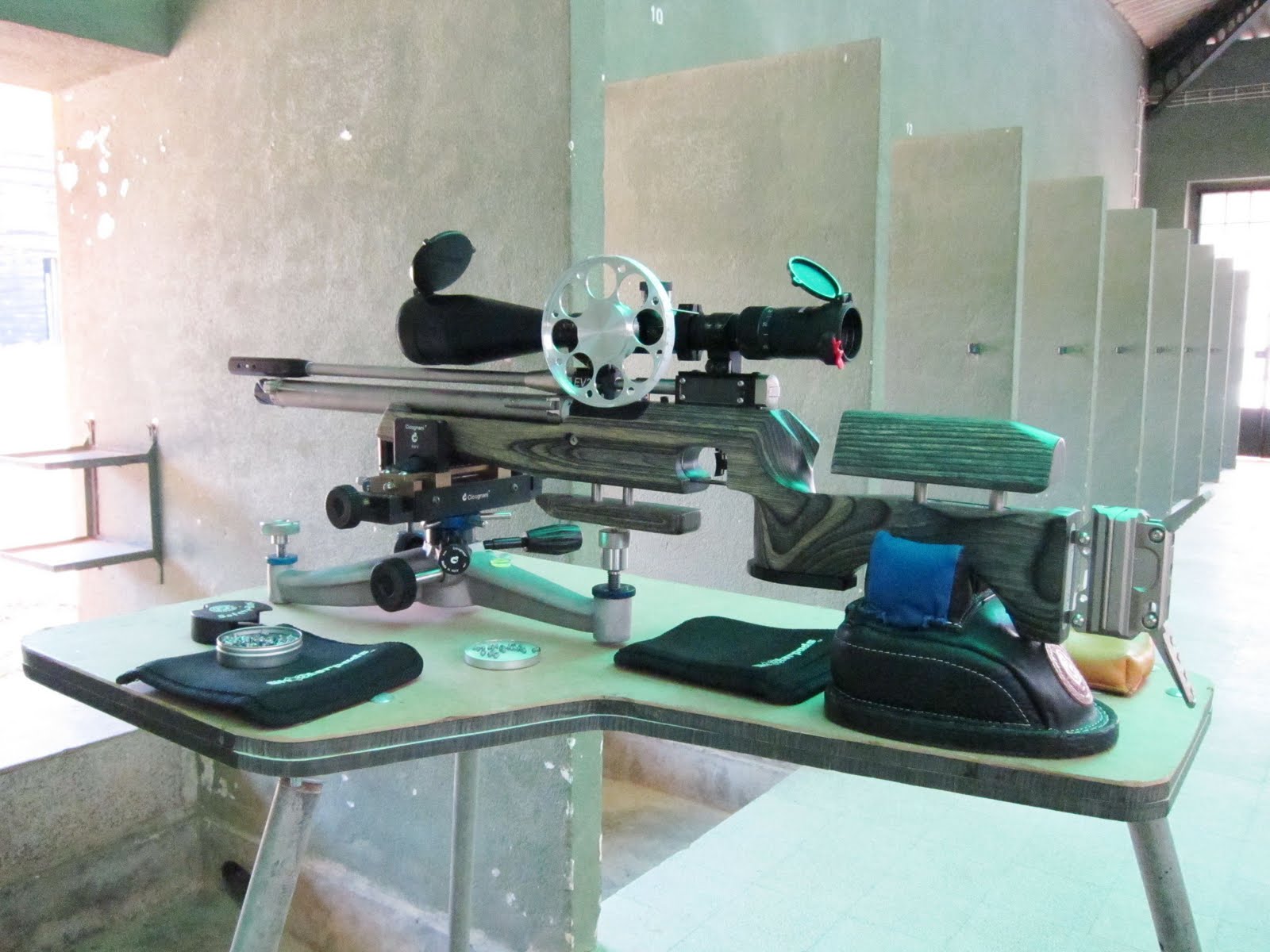 " Broken Sights ": First trial at air rifle Benchrest 25 - BR25