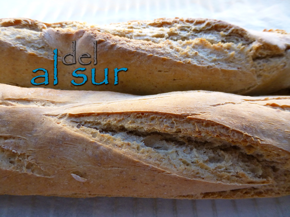 Barras de pan cateto con masa madre