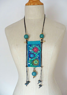 Fabric jewelry - Necklace designs