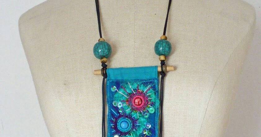 Fabric jewelry - Necklace designs