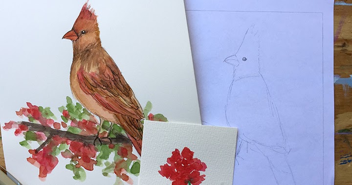 State Bird Illustration Series - The Cardinals