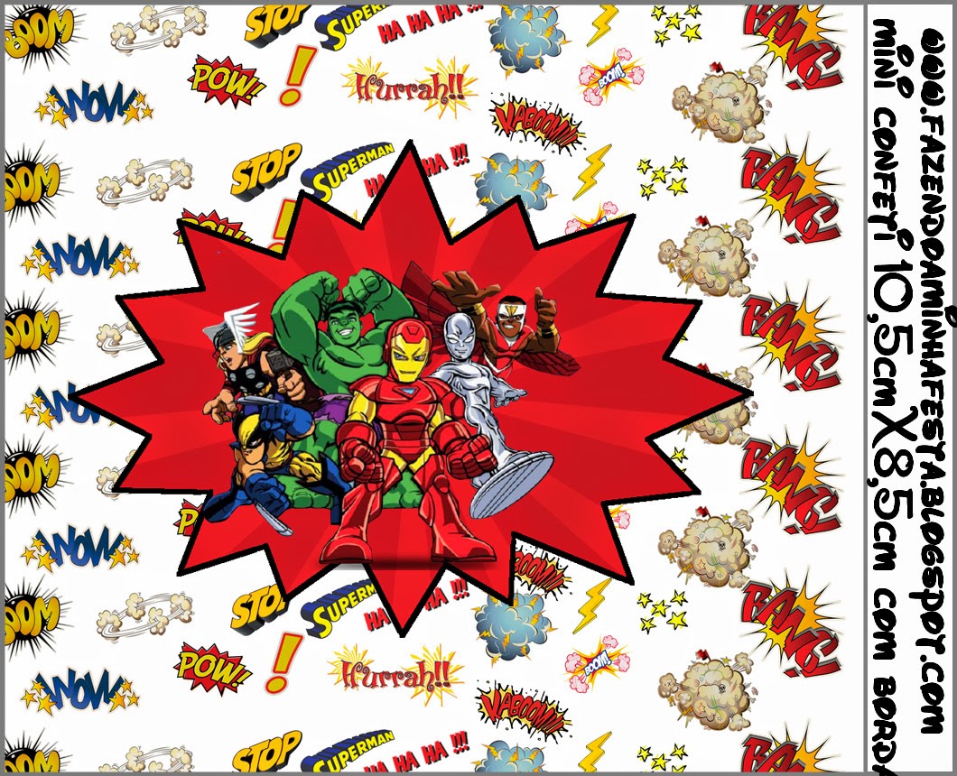 Marvel Superheroe Squad: Free Printable Candy Bar Labels. - Oh My ...