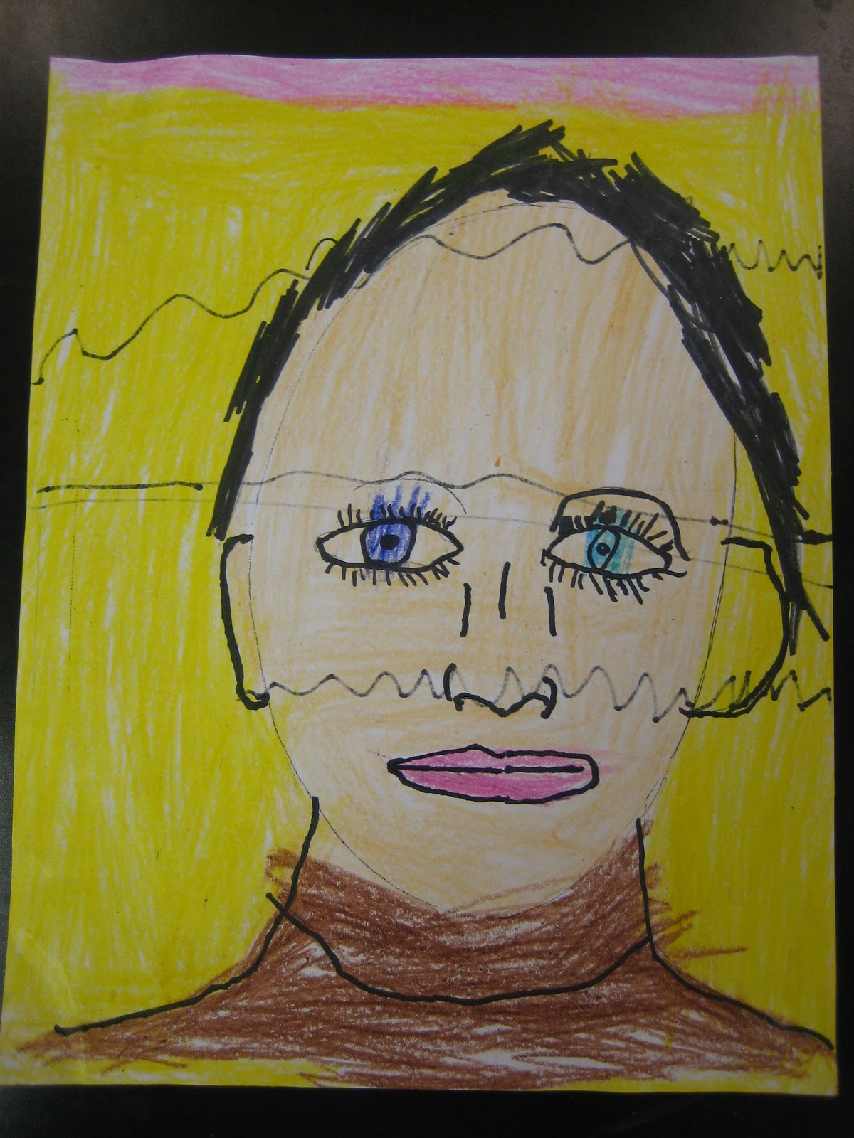 Creations from Young Minds: Kindergarten: Expressive Self Portraits