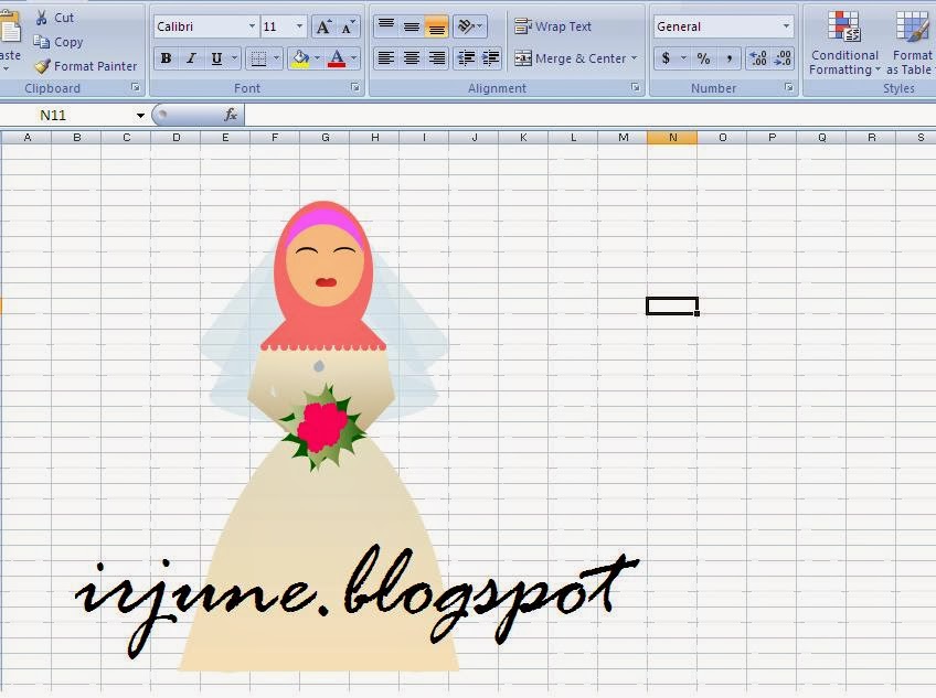 When Ijun Write: DIY: Doodle Dalam MS Excel
