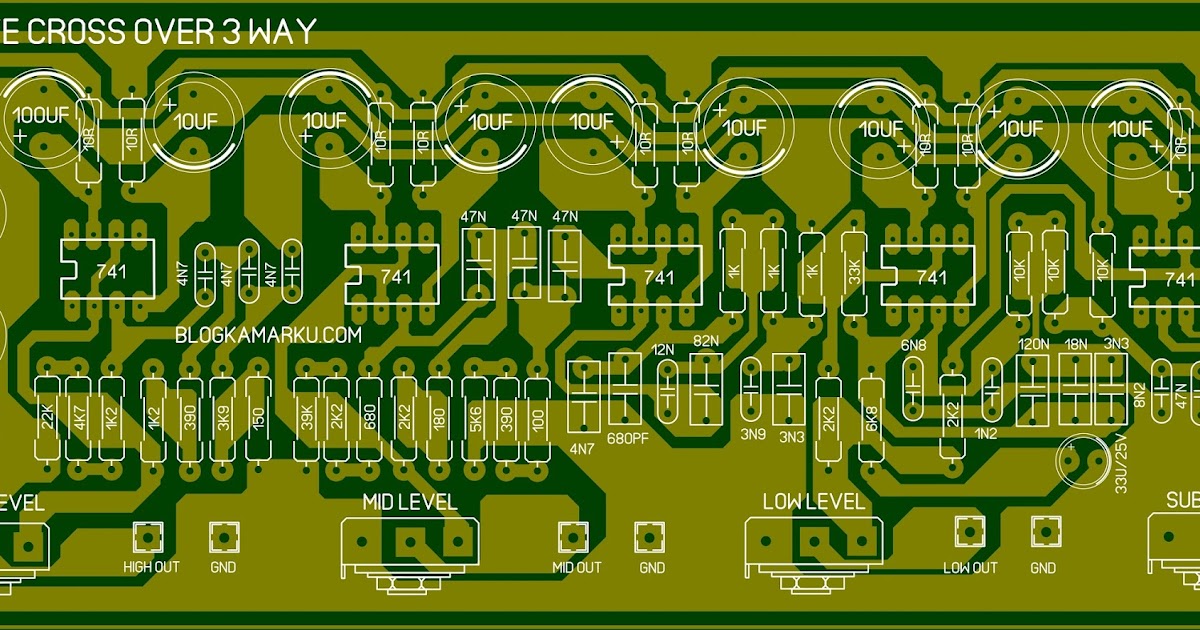 Gaya Terbaru 29 Skema Dan Layout Pcb Crossover Aktif 3 Way Simple Dan ...