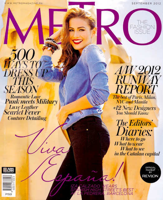 CARLTURE: Iza Calzado Covers Metro Magazine September 2012