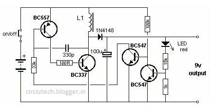 Electronics Circuit & Computer Zone: 1.5 Volt to 9 Volt inverter
