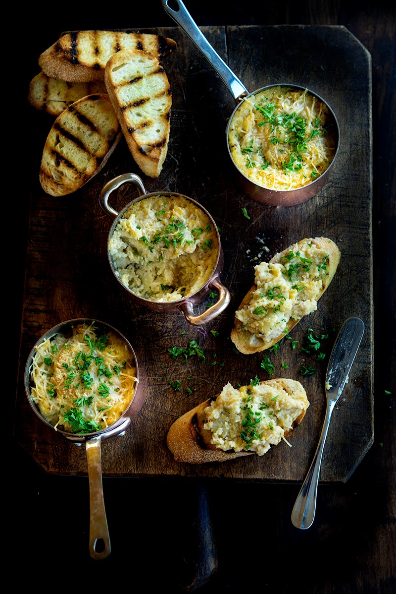 Wild Greens and Sardines : Smoked Trout 'Brandade'