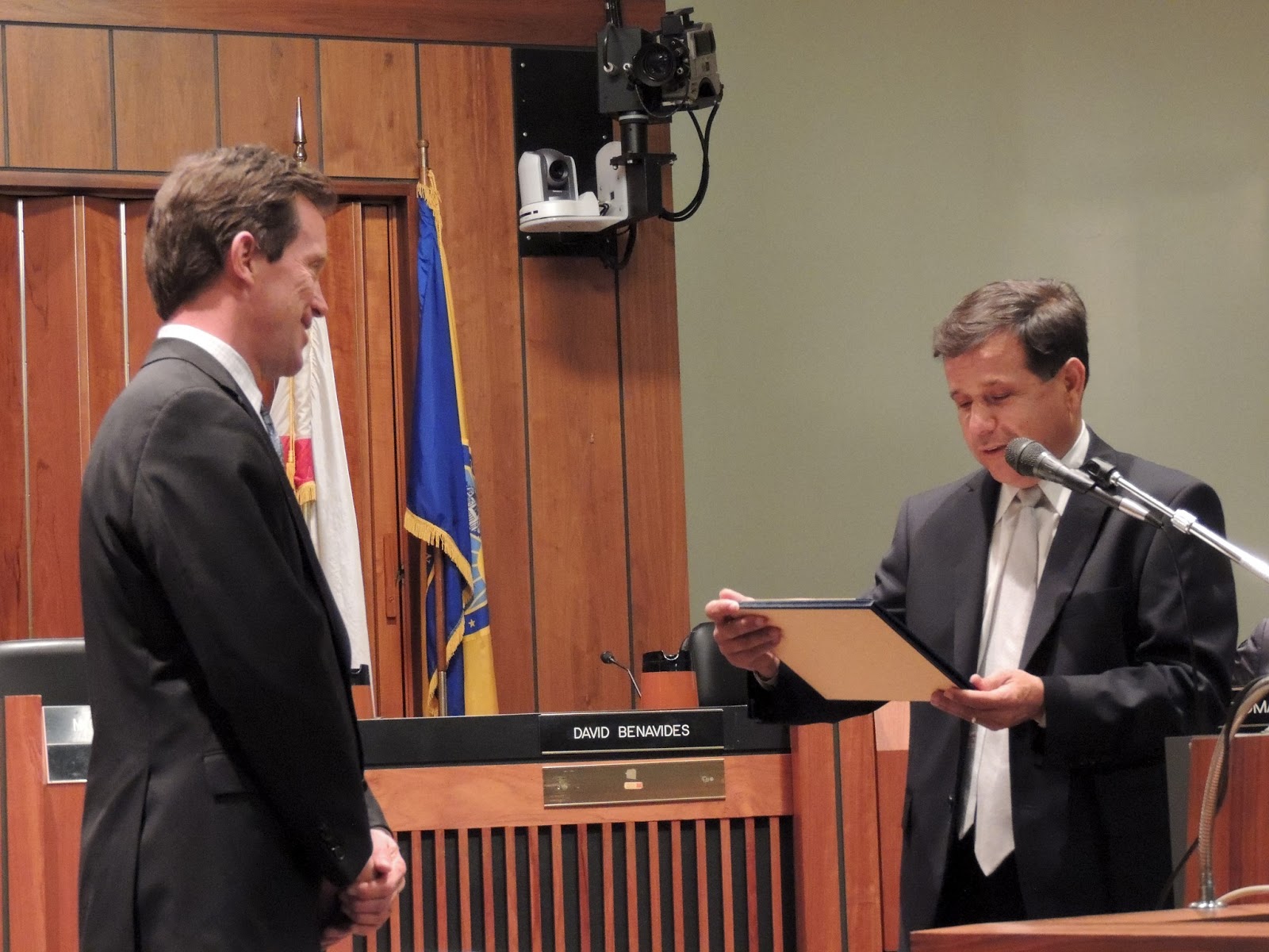 Center Scene: The Center Receives Santa Ana Commendation