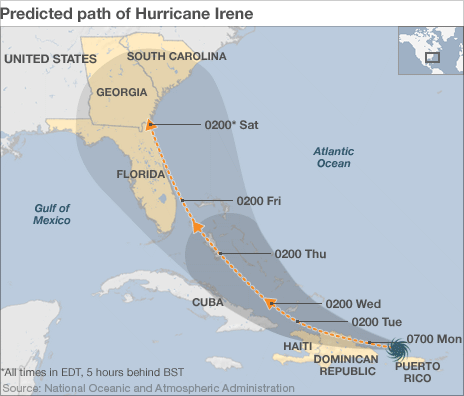 What I learnt in Geography this week.....: Hurricane Irene becomes ...
