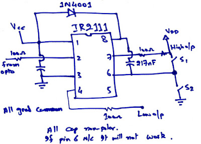 Experimental work | Circuit for IR2111 - PV educator