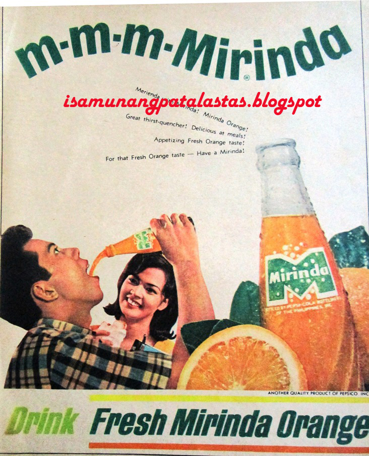 ISA MUNANG PATALASTAS: 211. An Orange Avalanche from PepsiCo: MIRINDA ...