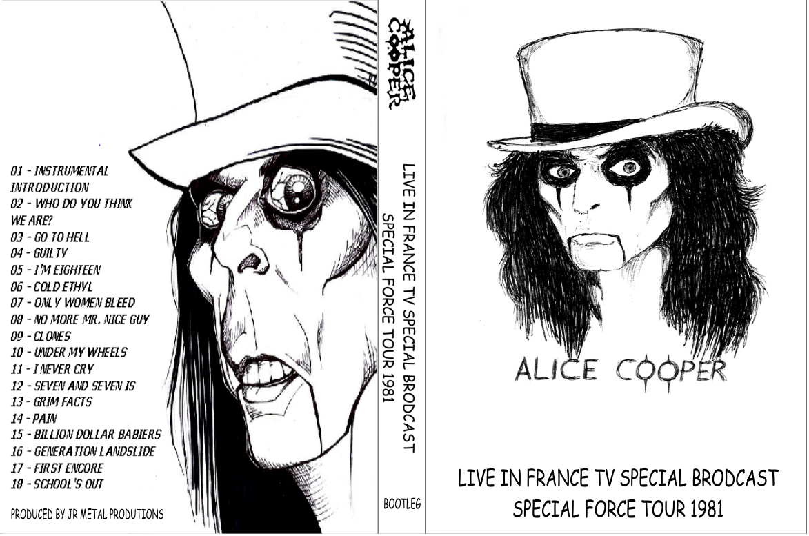 Heavy Metal Capas Bootlegs ! >>: ALICE COOPER LIVE IN FRANCE TV SPECIAL ...
