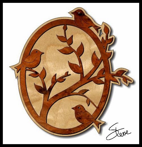 Scrollsaw Workshop: Tree Birds Scroll Saw Pattern.