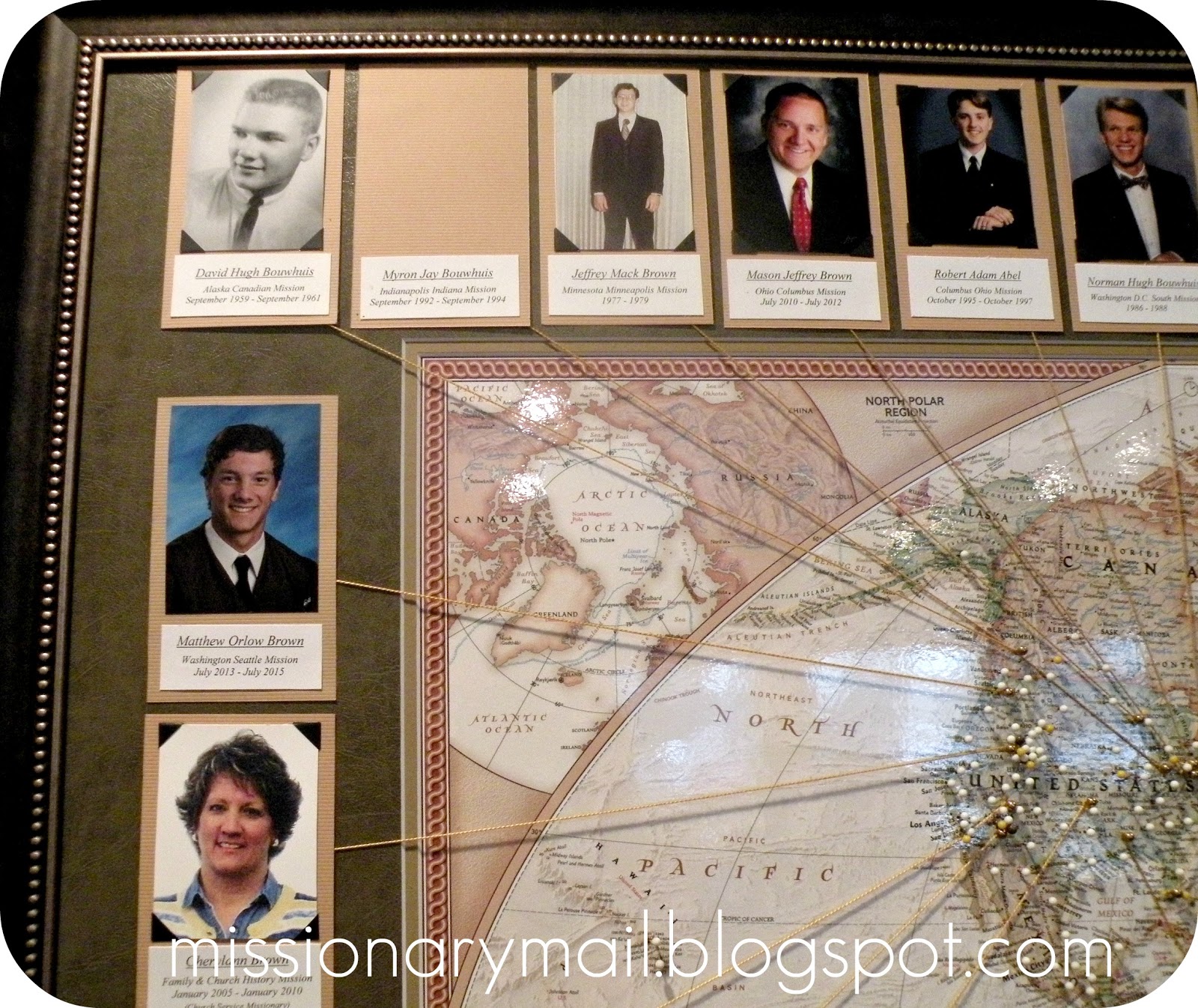 Missionary Mail: Our Missionary Wall