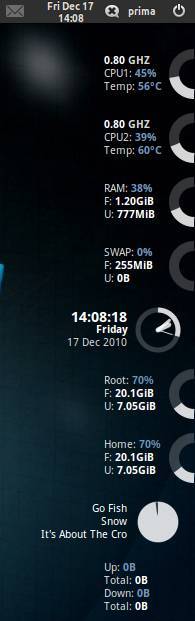Rainmeter System Monitoring Skins