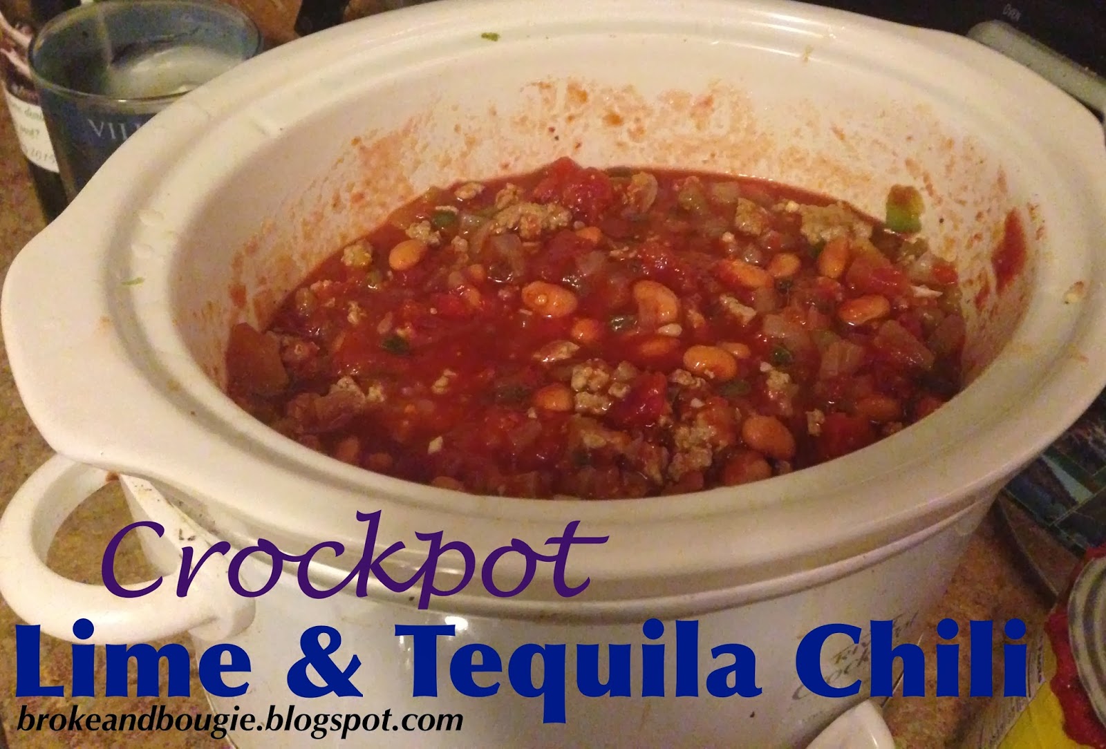 Party Chili! Crockpot Tequila Lime Chili | LindsSays