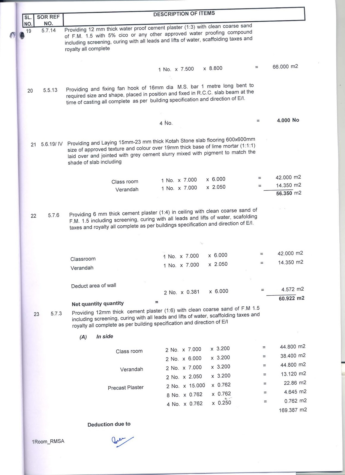 Jharkhand Secondary Education Project, Ranchi: Detailed Estimate for ...