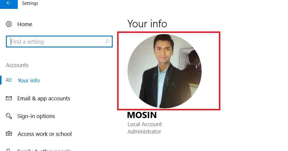 How to Change or Remove a User Account Picture in Windows 10
