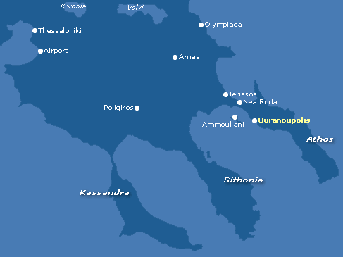MAGDA: ΟΥΡΑΝΟΥΠΟΛΗ ΧΑΛΚΙΔΙΚΗΣ - OURANOUPOLIS HALKIDIKI