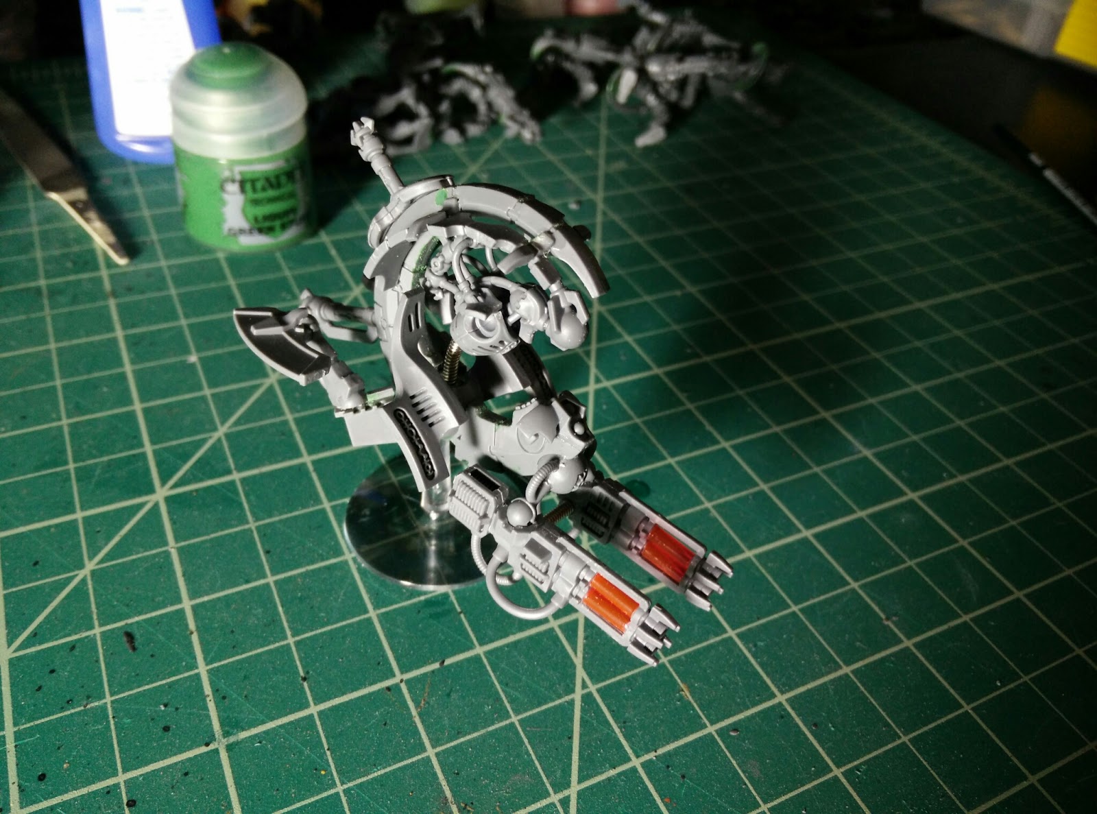 Necron Army Work in Progress pics: Tomb Blade Conversion and Magnetization