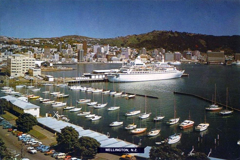 transpress nz: Wellington Harbour, late 1970s