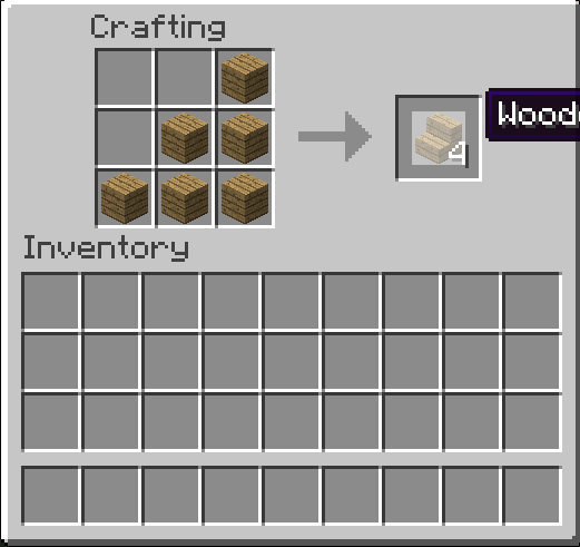 Crafting Tutoriais: Minecraft - Como criar escadas