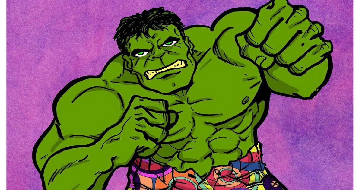 Tough Guy Goods & Services: The Hulk prefers bold patterns to purple