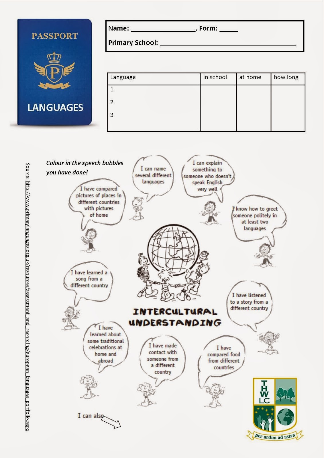 Languages @ Tile Hill Wood School: Passport to Secondary Languages ...