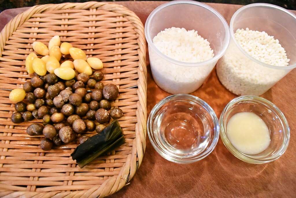 Recipes for Tom: Mukago ginnan gohan / steamed rice with mountain yam ...