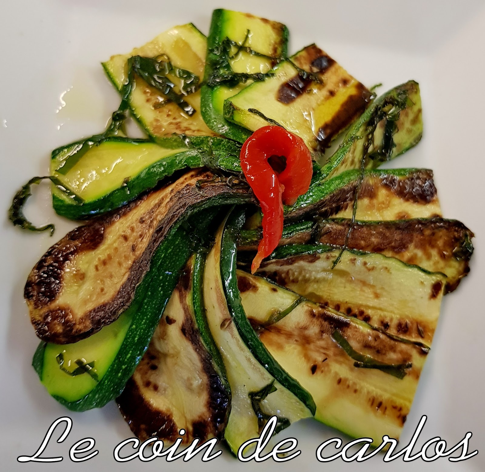 Le coin de Carlos: Courgettes grillées
