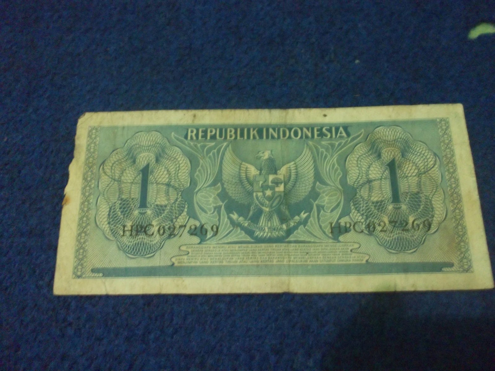 Goedang Uang Kuno: Uang Kuno Satu Rupiah