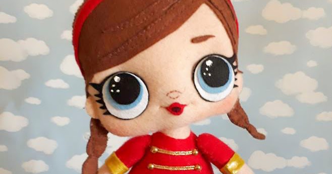 Doll lol surprise in felt whit patterns - Ver e Fazer