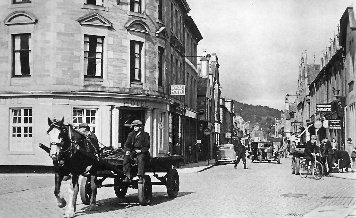 Tour Scotland: Old Photographs High Street Dingwall Scotland