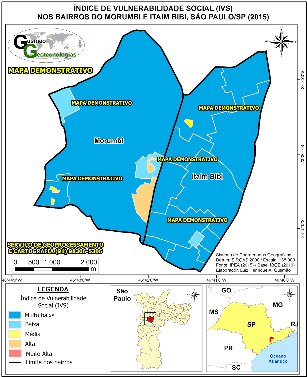 Geografia e Cartografia Digital: Atlas da Vulnerabilidade Social no Brasil (Download)