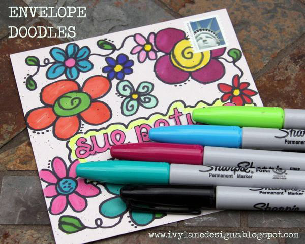 IVY LANE DESIGNS: Creativity: Envelope Doodles 2