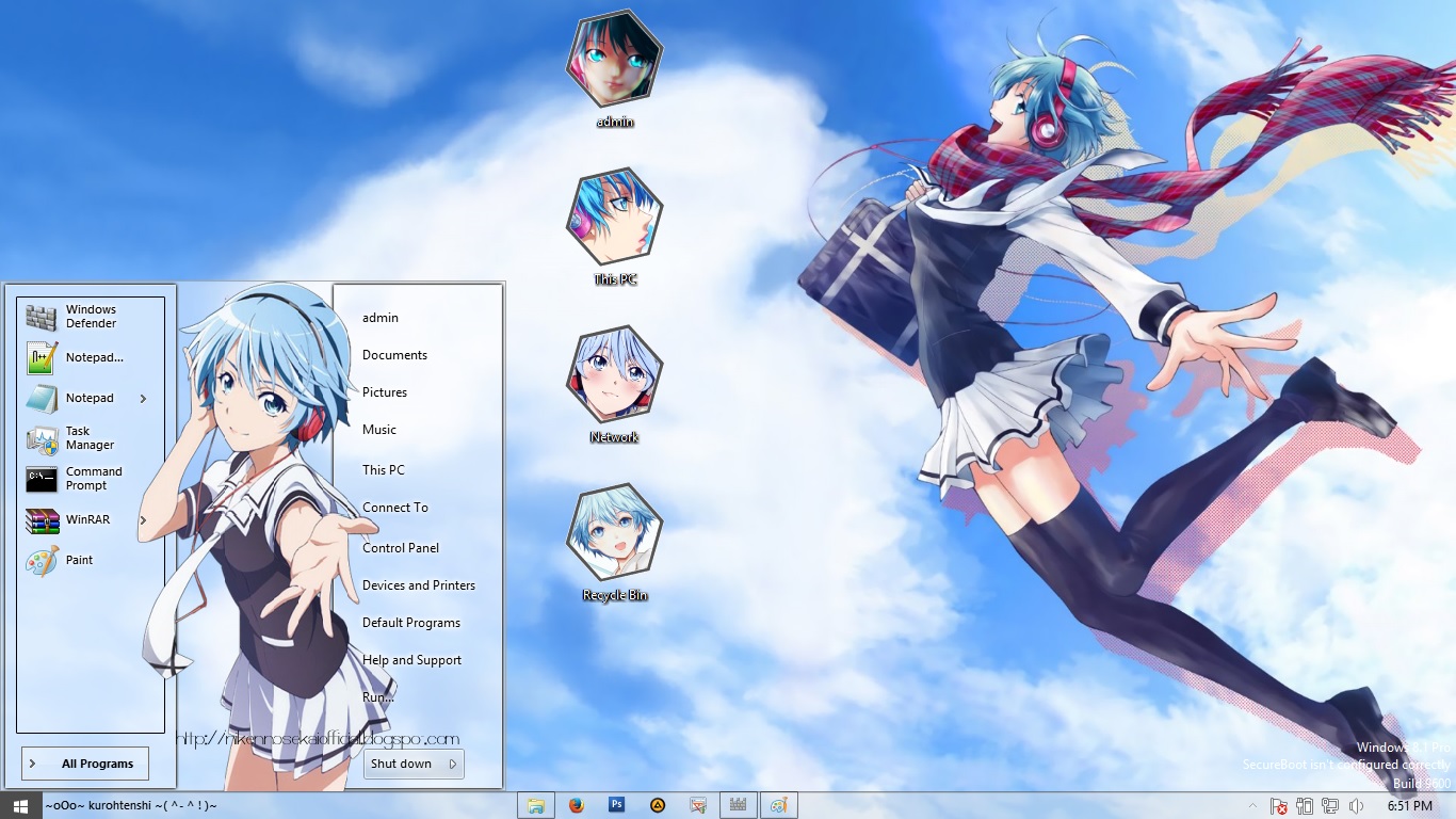 Fuuka 風夏 Anime Theme For Windows 8 | AnimeKayo | Anime & Manga Download