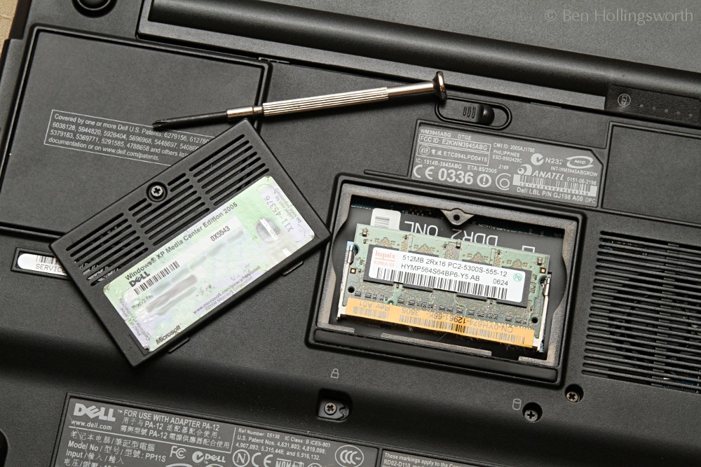 Prairie Rim Tech: $50 upgrades to a Dell XPS M1210 laptop