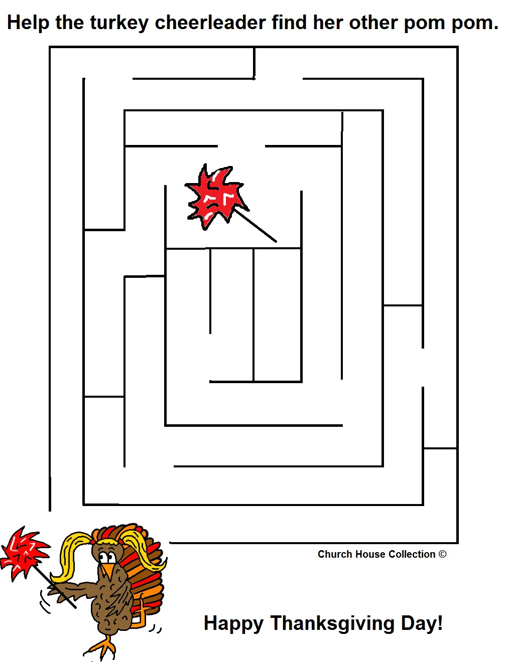 Church House Collection Blog: Turkey Mazes for School Teachers