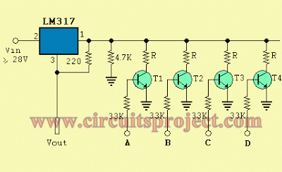 Simple Programmable Power Supply using LM317 Circuit Diagram | Circuits ...