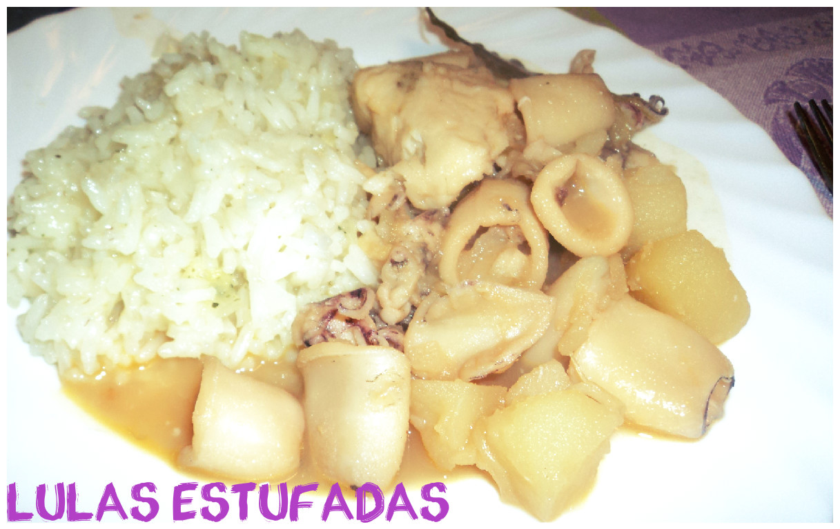 A comida da vizinha: Lulas estufadas com batatas