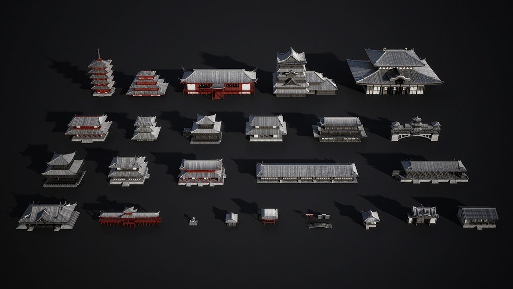 KITBASH3D – EDO JAPAN - Download 3d models