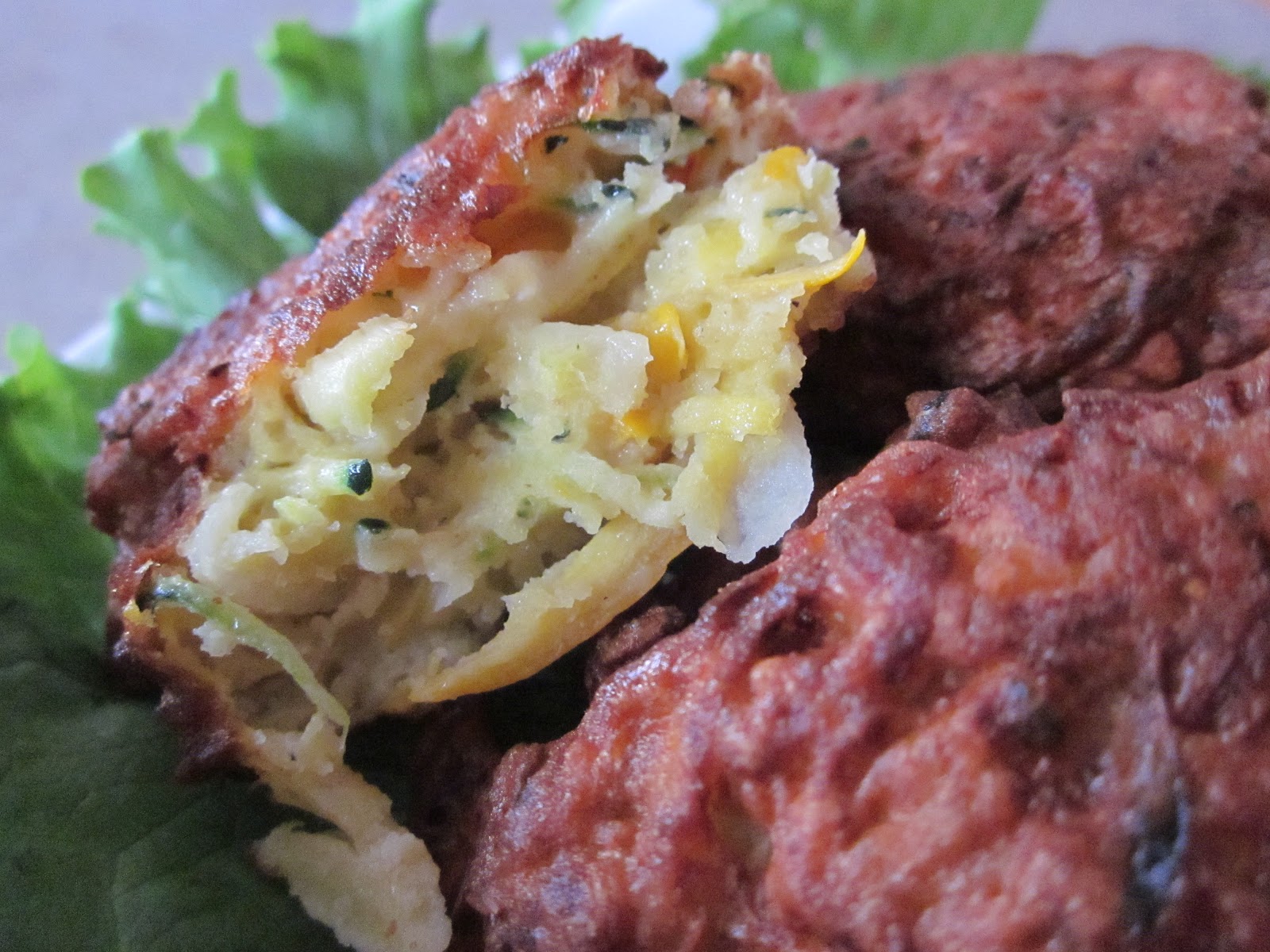 Make, Jane, make!: Kohlrabi and Zucchini Pakora-style Fritters