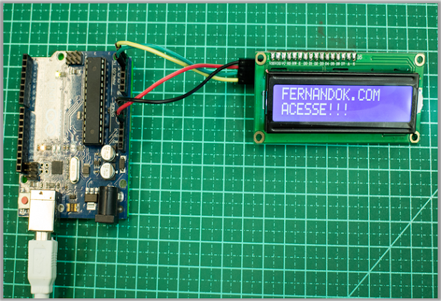 Arduino e ESP8266 com Display i2c LCD - Fernando K Tecnologia