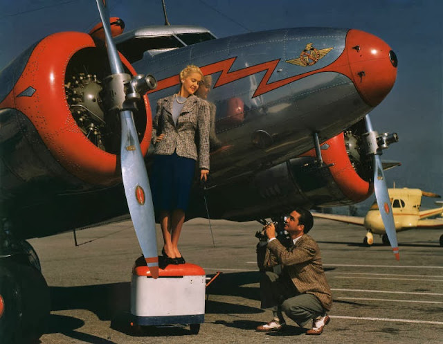 Beautiful Promotional Photo Shoot of Lockheed Electra Aircrafts for ...
