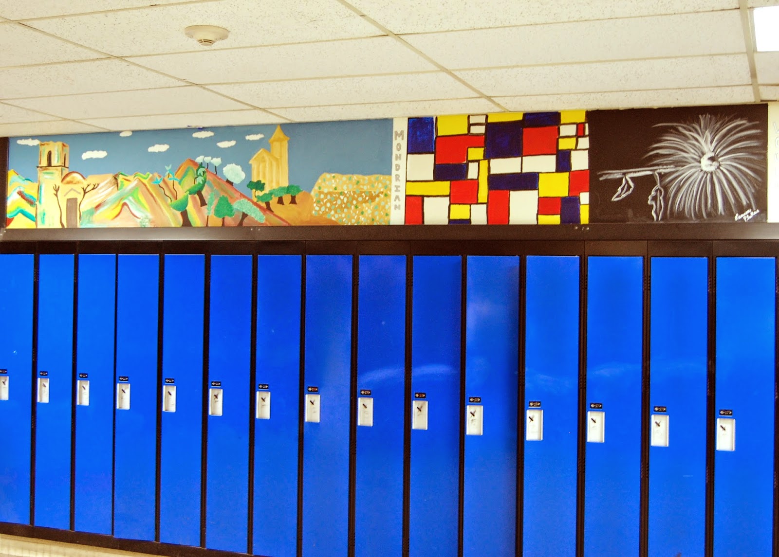 Franklin Matters: FHS Last Tour: Corridors and Student Art Work - part ...