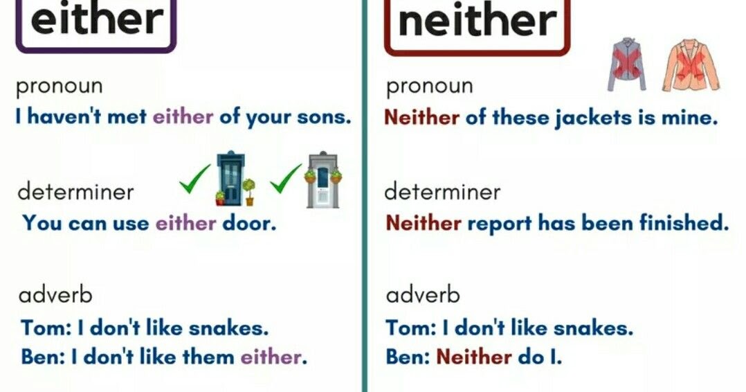 WHEN THERE'S A WILL, THERE'S A WAY!!: THE USE OF EITHER/NEITHER